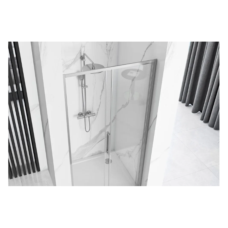 Drzwi Prysznicowe 110 Cm Rea Rapid Slide Przesuwne Chromowane Sklep